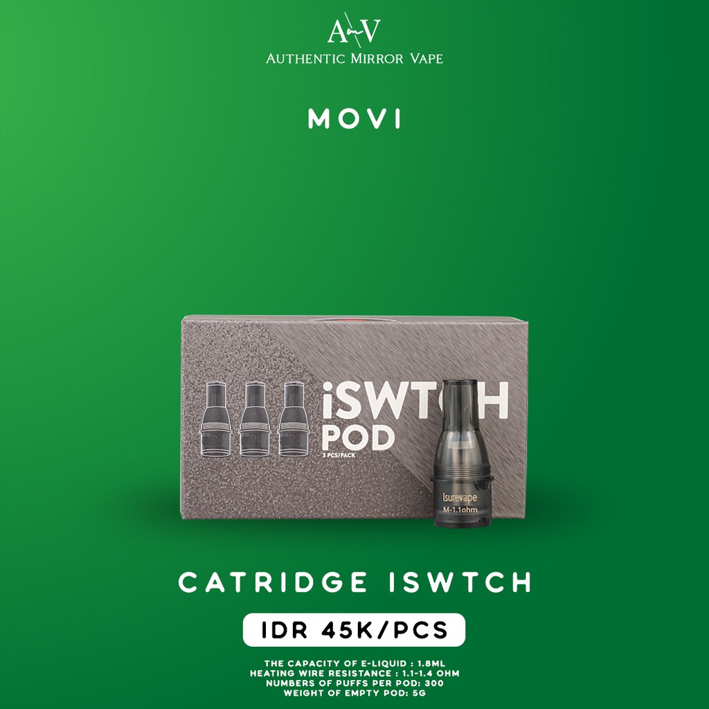 Jual Catridge Iswtch - I Switch Pods 100% Authentic By MOVI - CC ...