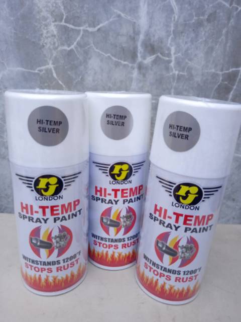 Jual Pilok Pilox Cat RJ Anti Panas Silver Hi-Temp Silver 150cc Cat Semprot RJ 150cc | Shopee ...