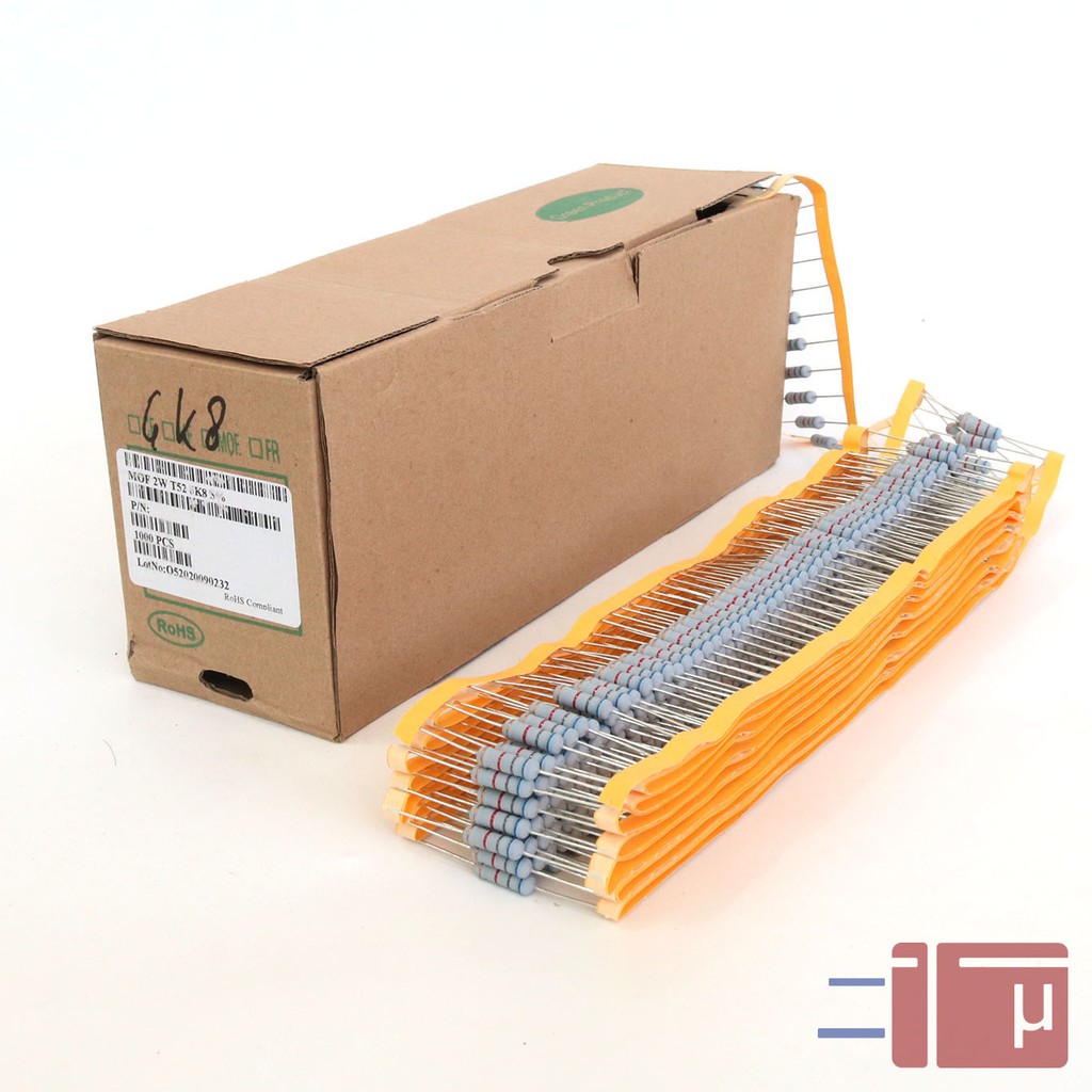 Jual Resistor 6K8 6.8K 2W Metal Oxide 5% Taiwan Kaki Tembaga | Shopee ...