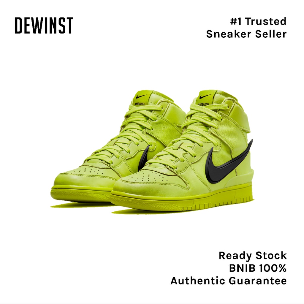 Jual Ambus Dunk High Flash Lime | Shopee Indonesia