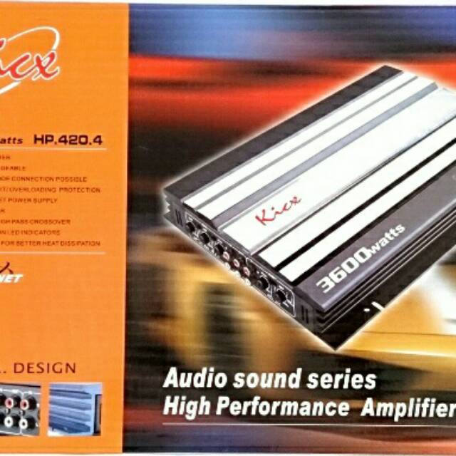 Jual POWER AMPLIFIER KICX HP-420.4 4CHANEL MOSFET | Shopee Indonesia