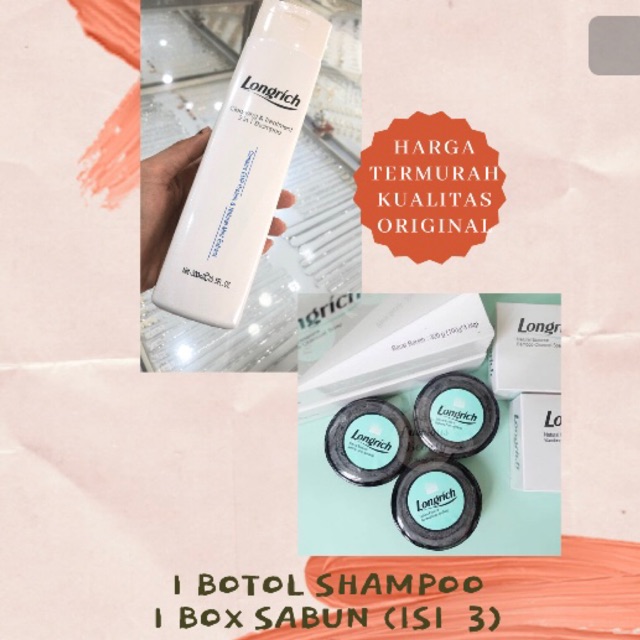 Jual Set shampoo + 1 box sabun arang bambu (1box isi 3pcs sabun ...