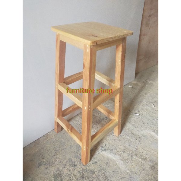 Jual bangku bar kursi bar bahan kayu ukuran 75×30×30cm | Shopee Indonesia
