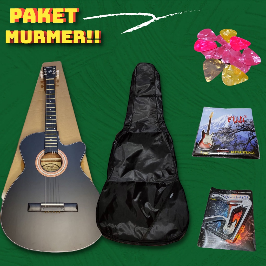 Jual [PAKET LENGKAP] Gitar Akustik Murah Pemula | Shopee Indonesia