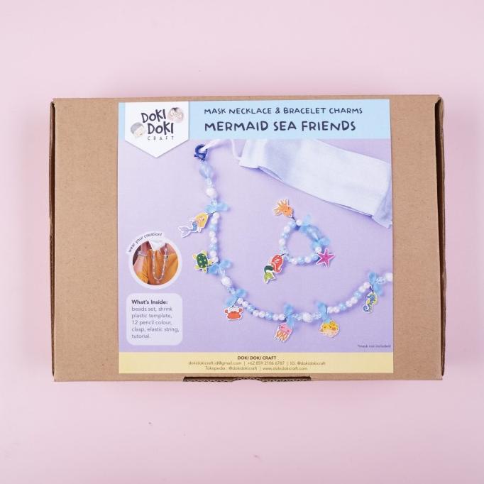 Jual Mask Necklace & Bracelet Charms-Doki Doki Craft Kit-Kids Activity ...
