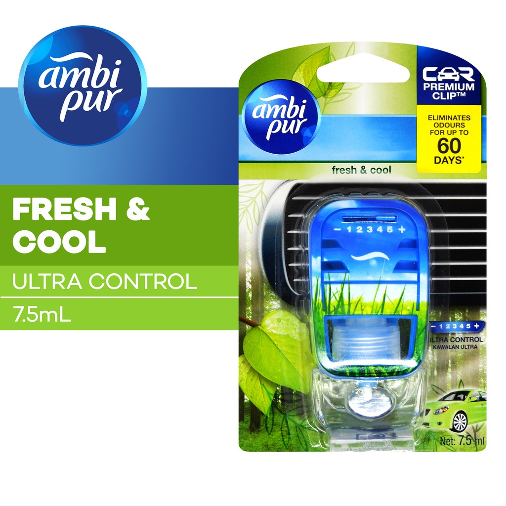 Jual Ambi Pur Premium Clip Fresh Cool 7.5 mL Shopee Indonesia