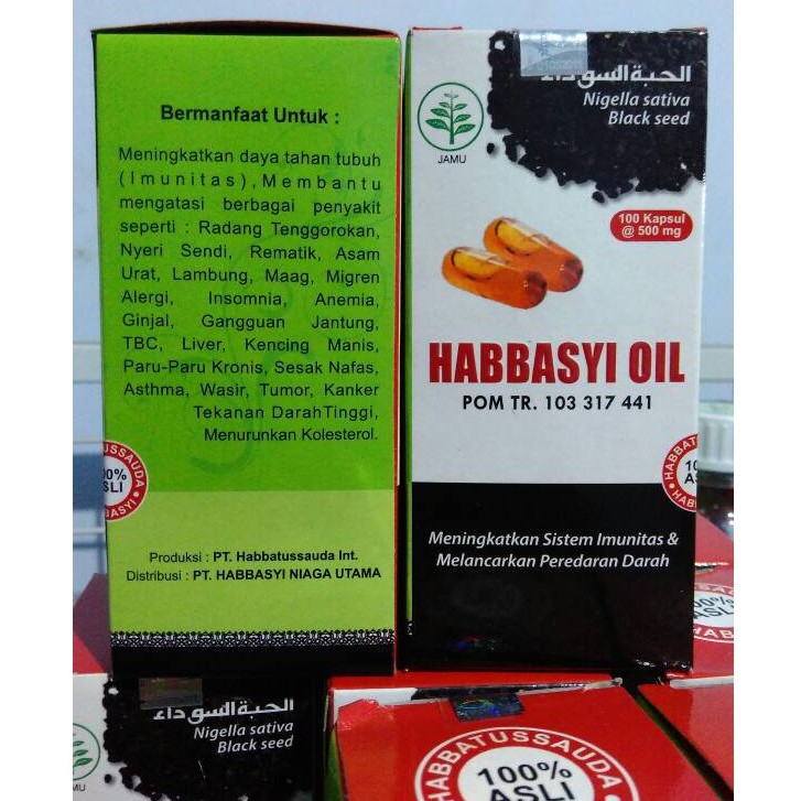 Jual Habbasyi Oil HNU 100 kapsul - Minyak Habbatusauda Murni isi 100 ...