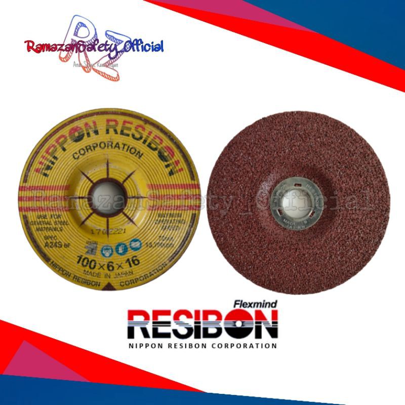 Jual Batu Gerinda Poles Nippon Resibon 4 inch x 6 mm A 24S BF Original ...