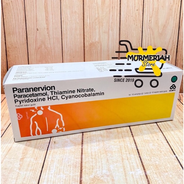 Jual PARANERVION BOX Paracetamol 500 mg+B1 B6 B12-Obat Nyeri, Demam ...
