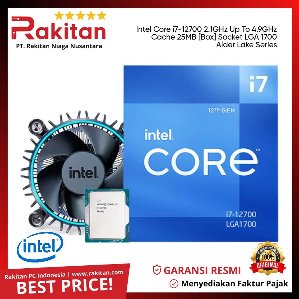 Jual Processor Intel Core I7 12700 / I7-12700 [Box] Socket LGA 1700 | Shopee Indonesia
