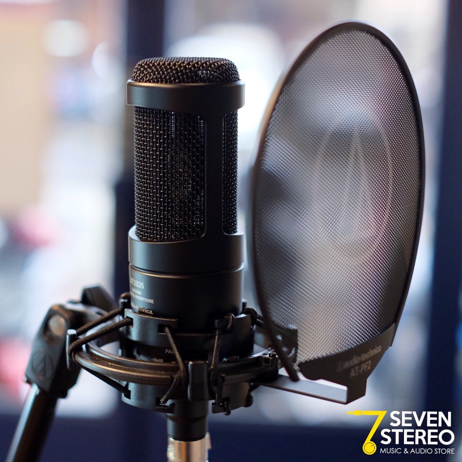 Jual Audio Technica AT2035 Condenser Mic Bonus Pop Filter | Shopee ...