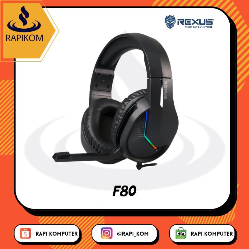 Jual Rexus Vonix F80 Gaming headset | Shopee Indonesia