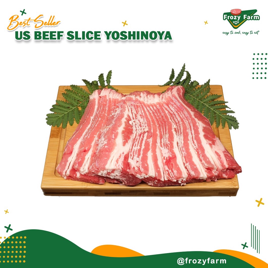 Jual Beef Slice dengan lemak / daging slice bbq Yoshinoya Gram - frozy ...