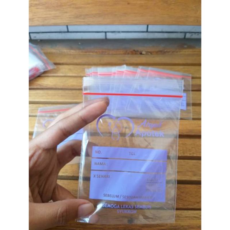 Jual PLASTIK KLIP SABLON 10X15CM BUNGKUS OBAT | Shopee Indonesia