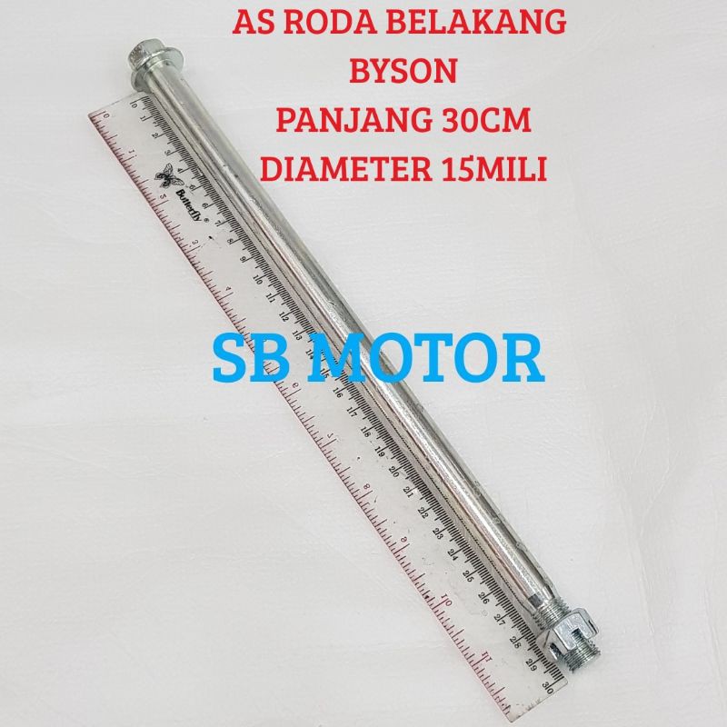 Jual AS RODA BELAKANG BYSON BISON 150 PANJANG 30CM TEBAL 15ML | Shopee ...
