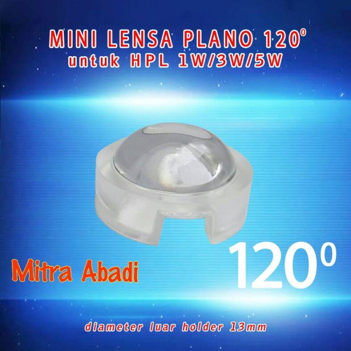 Jual Lensa MINI Plano-Convex 120 Derajat HPL 1W-5W Transparant ...