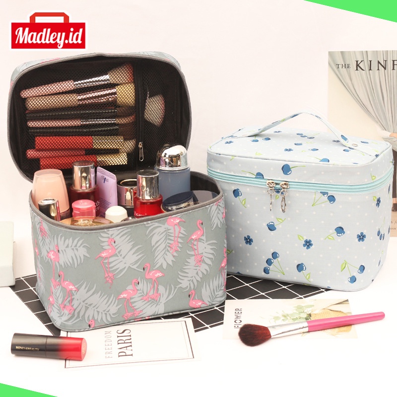 Jual MAdley Cosmetics Travel Bag TAs Make Up Kecantikan Wanita Korea Pouch Koesmetik Serbaguna ...