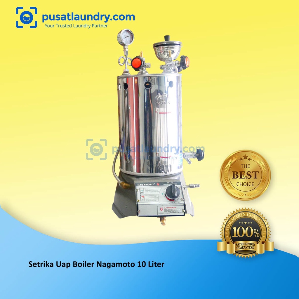 Jual Setrika Uap Boiler 10L Nagamoto Laundry- Lengkap 1 Set | Shopee ...