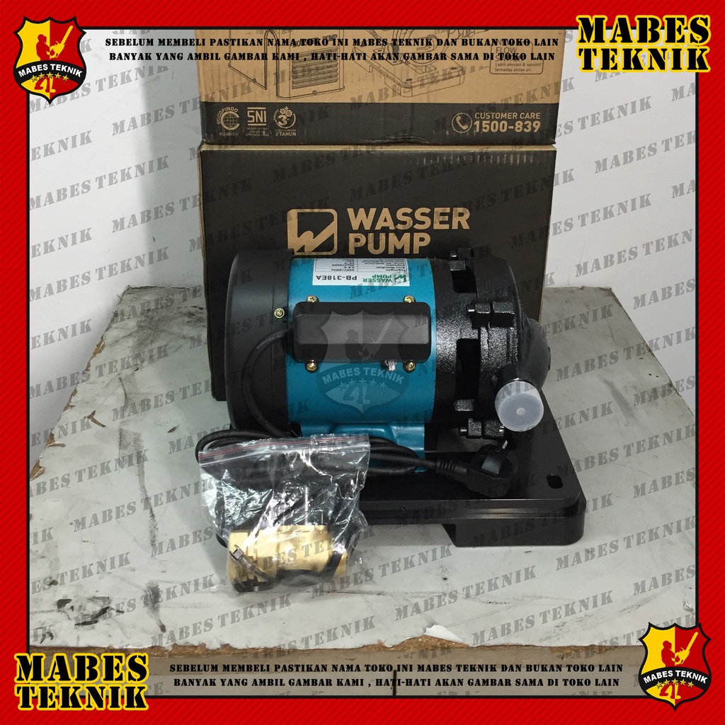 Jual WASSER PB 318 EA / PB318 EA - BOOSTER PUMP / POMPA PENDORONG AIR / PENGENCANG TEKANAN - 4 ...