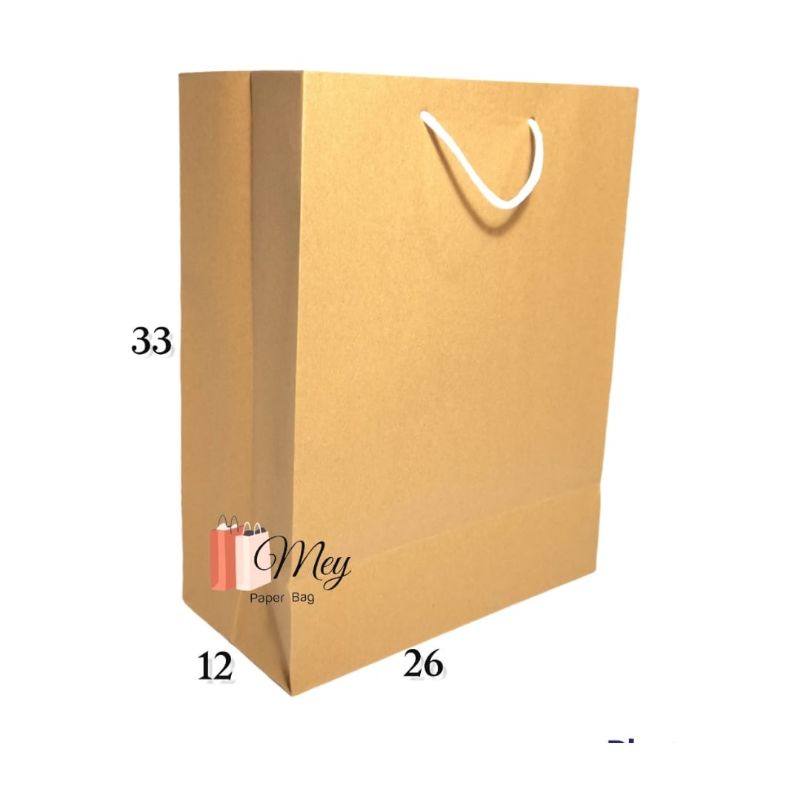 Jual Paper Bag 26x33 Motif dan Polos Cokelat | Paper Bag Baju/Map ...