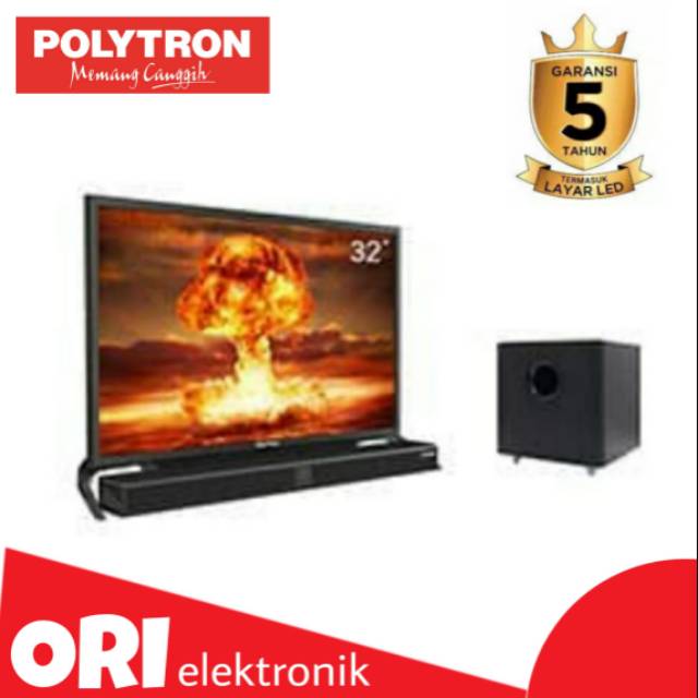 Jual POLYTRON LED TV 32" SOUNDBAR PLD -32BV1558 | Shopee Indonesia