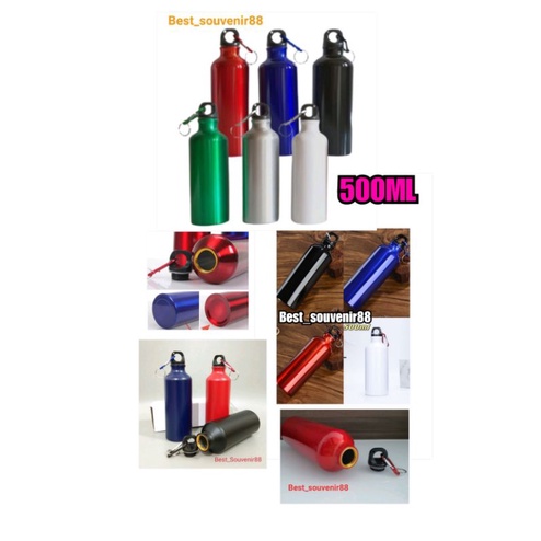 Jual Botol Sport 500ml / Tumbler Botol Sport Bahan Aluminium Polos ...