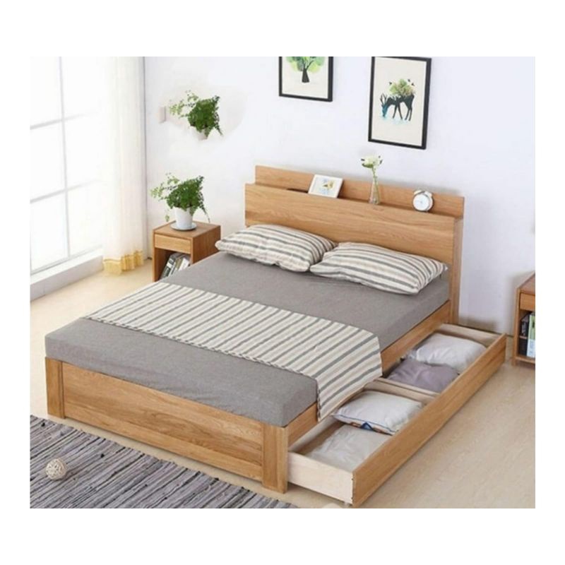Jual DIPAN RANJANG TEMPAT TIDUR JATI UK 180x200 | Shopee Indonesia
