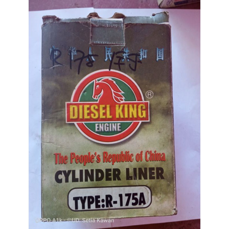 Jual Cylinder Liner Mesin diesel dongfeng R 175A merk Diesel King ...