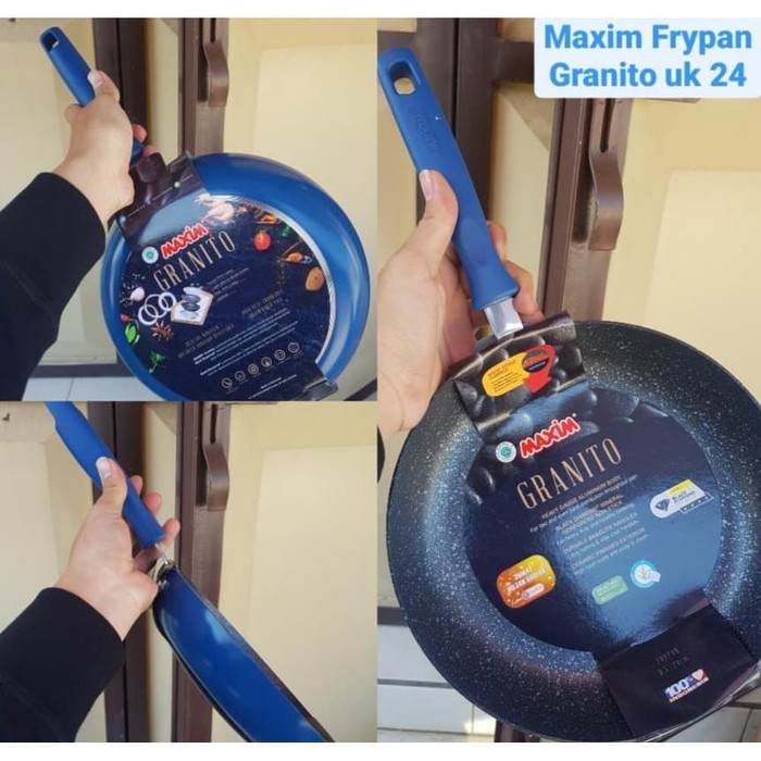 Jual WAJAN MASAK MAXIM FRYPAN CERAMIC ANTI LENGKET 24cm SERIES GRANITO ...