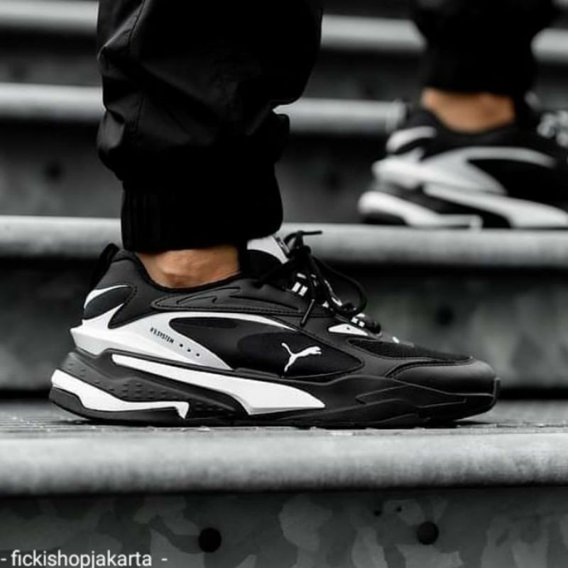 Jual SEPATU PUMA RS-FAST INTRO BLACK WHITE | Shopee Indonesia