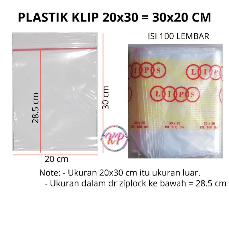 Jual PLASTIK KLIP 20x30 ZIPLOCK ZIPPER 20 X 30 CM | Shopee Indonesia