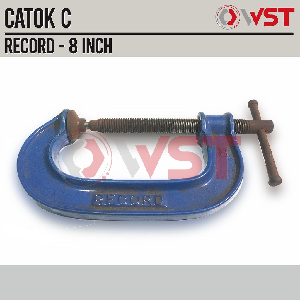 Jual Record Klem C 8" Made in ENGLAND / Catok C 8Inch / Clamp C 8 Inch ...