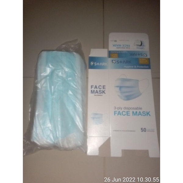 Jual Masker earloop biru 3 ply isi 50 pcs | Shopee Indonesia