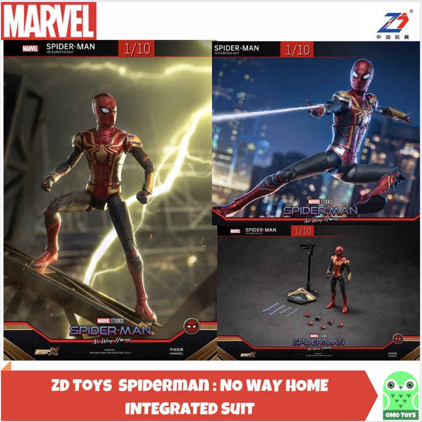 Jual Marvel ZD Toys Spider man No Way Home Spiderman Integrated Suit ...