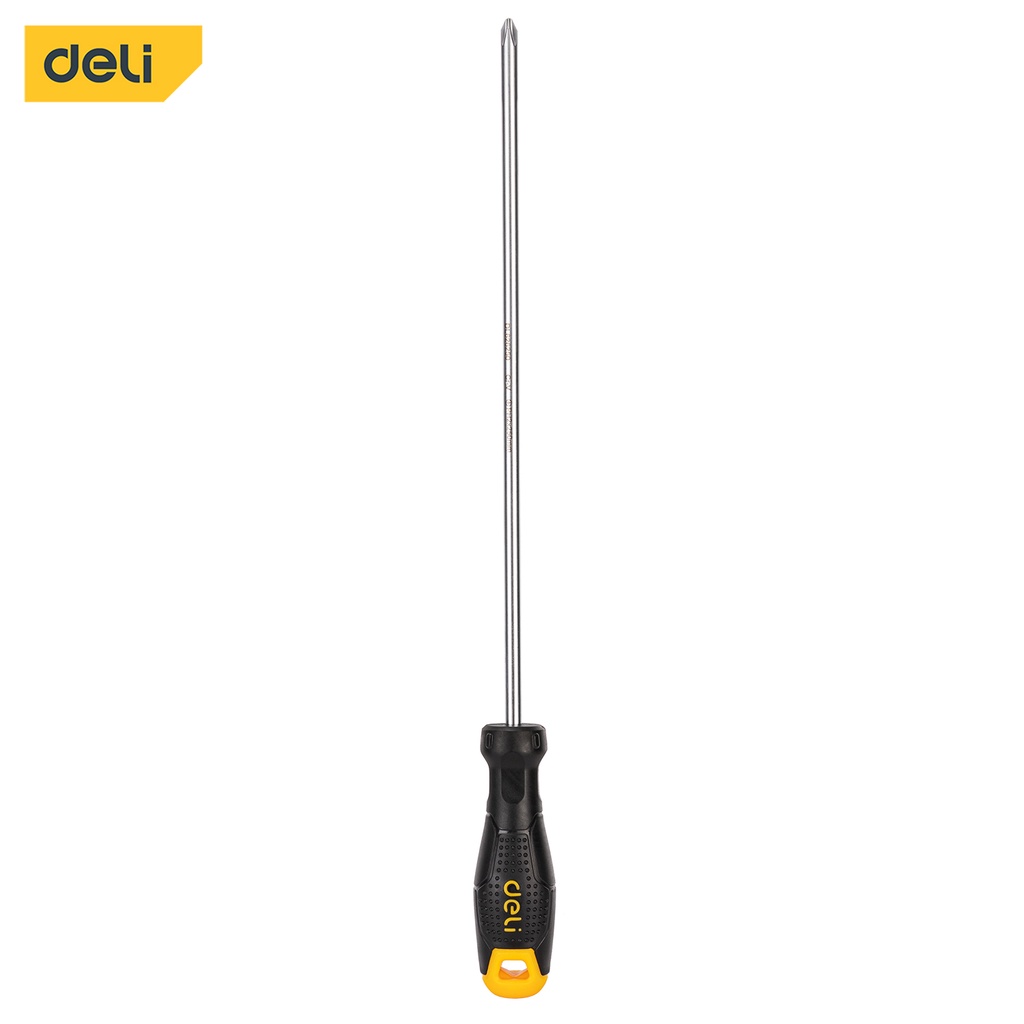 Jual Deli Phillips Slotted Screwdriver /Obeng Plus Minus PH2 6mm x250mm ...