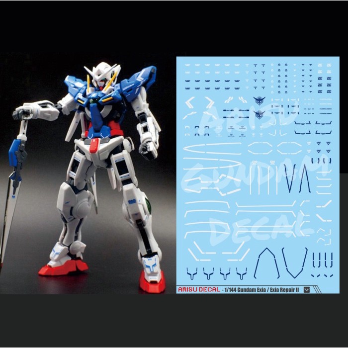 Jual Water Slide Decal Gundam Exia & Exia Repair II HG RG 1/144 Arisu Decal | Shopee Indonesia