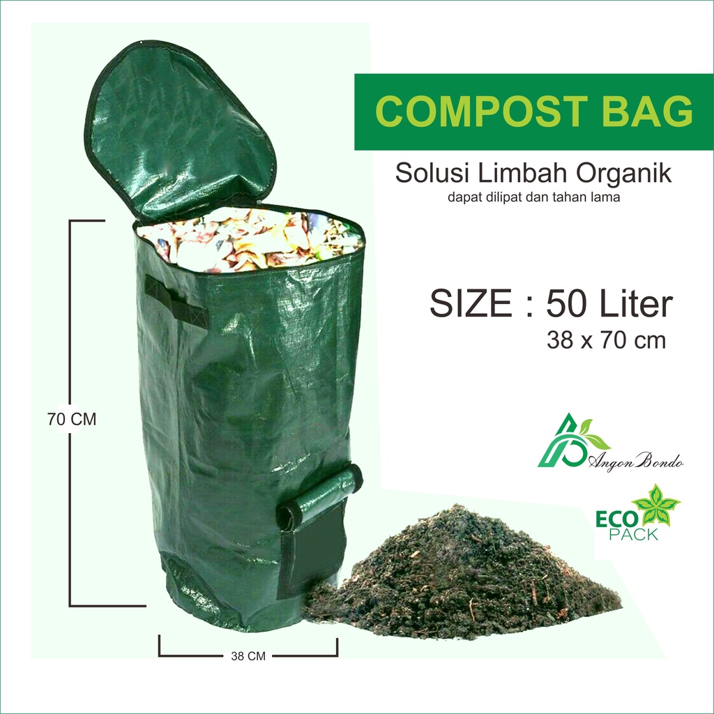 Jual Compost Bag Kantong Kompos Kantong Sampah Planter Bag Jumbo 50 L ...
