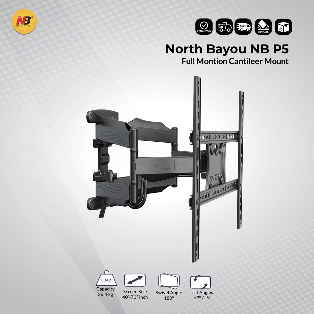Jual Bracket Monitor TV LED LCD North Bayou NB P5 NBP5 40"-70" INCH ...