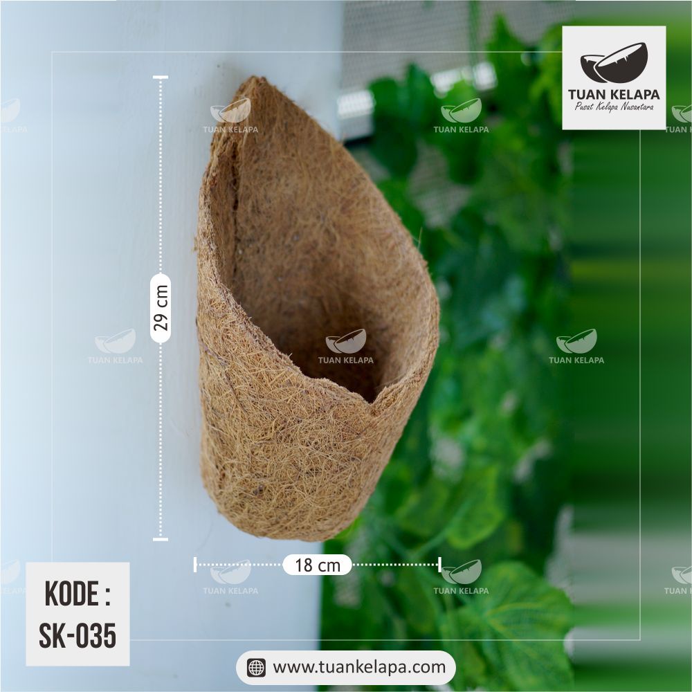 Jual Pot Cocofiber Kerucut Besar / Pot Sabut Kelapa / Pot Bunga / Pot ...