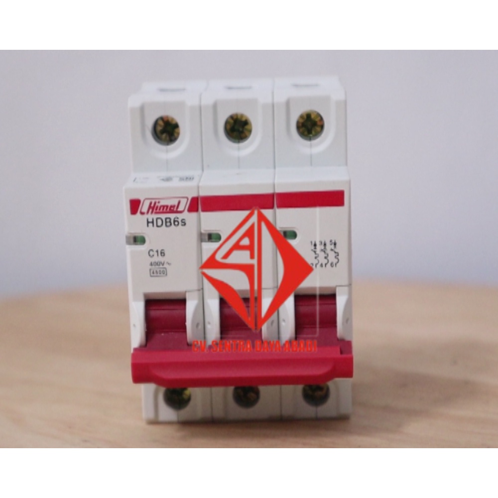 Jual MCB 3P 16A 4.5kA HDB6sL HIMEL | Shopee Indonesia