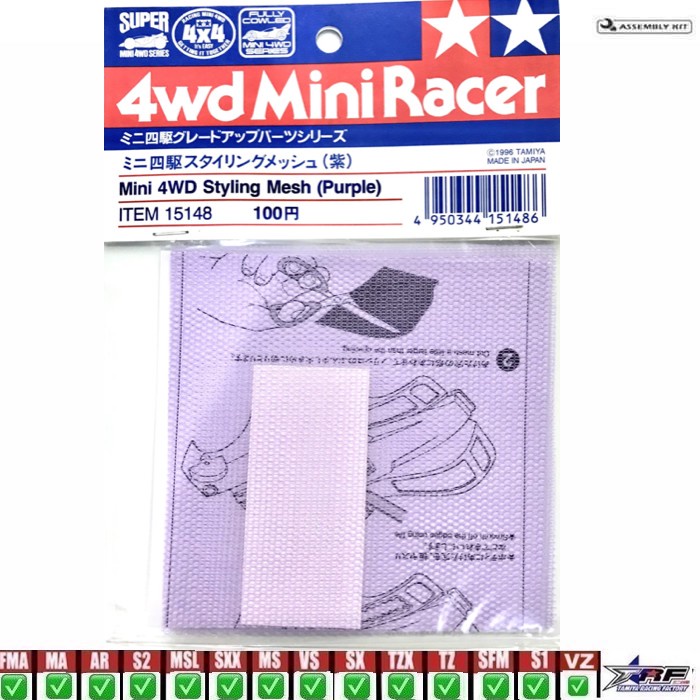 Jual TAMIYA 15148 STYLING MESH PURPLE | Shopee Indonesia