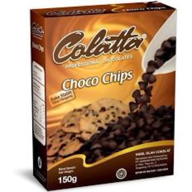 Jual Colatta Choco Chips 150gr / Collata Choco Chips 150gr | Shopee ...