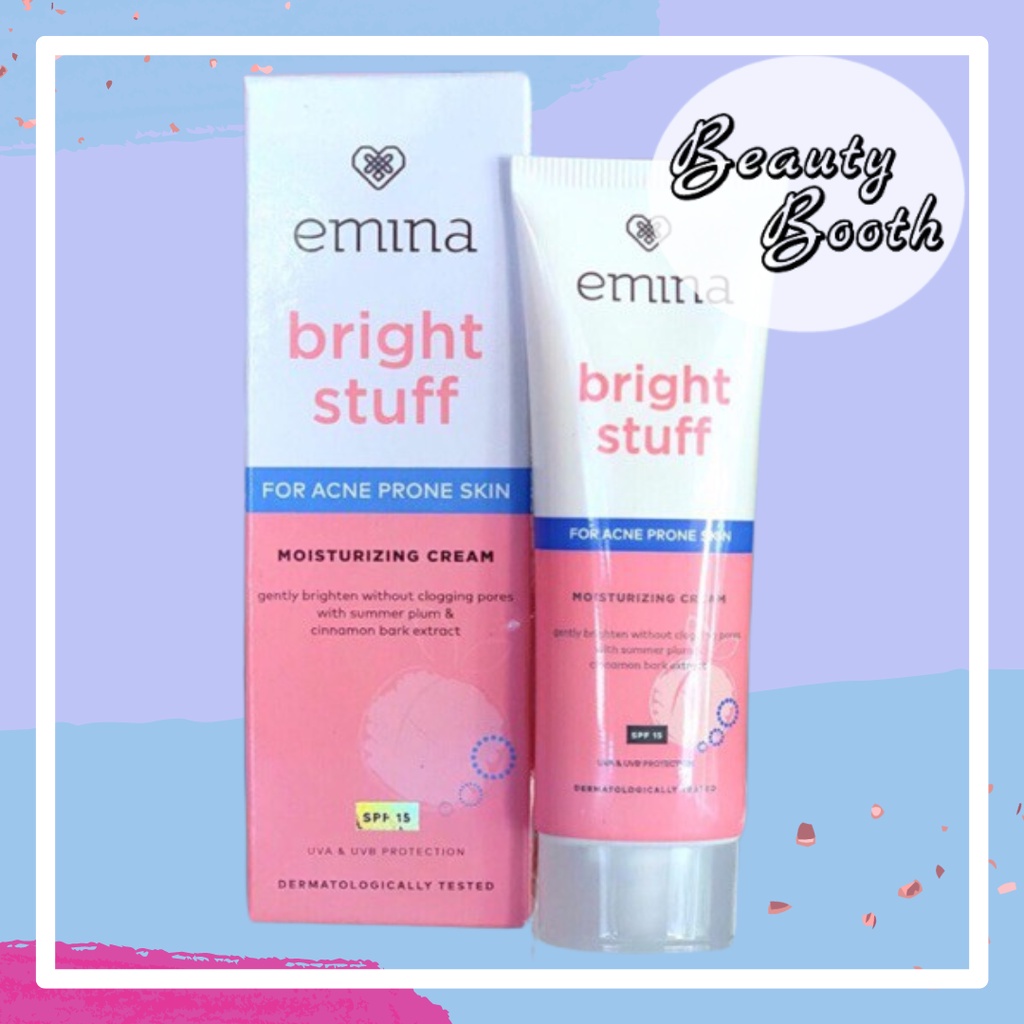 Jual EMINA Bright Stuff Moisturizing CREAM FOR ACNE Prone Skin 20ml ...