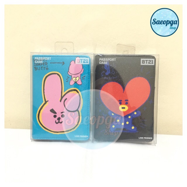 Jual BTS - BT21 DOODLE PASSPORT CASE LINE FRIENDS OFFICIAL COOKY TATA ...