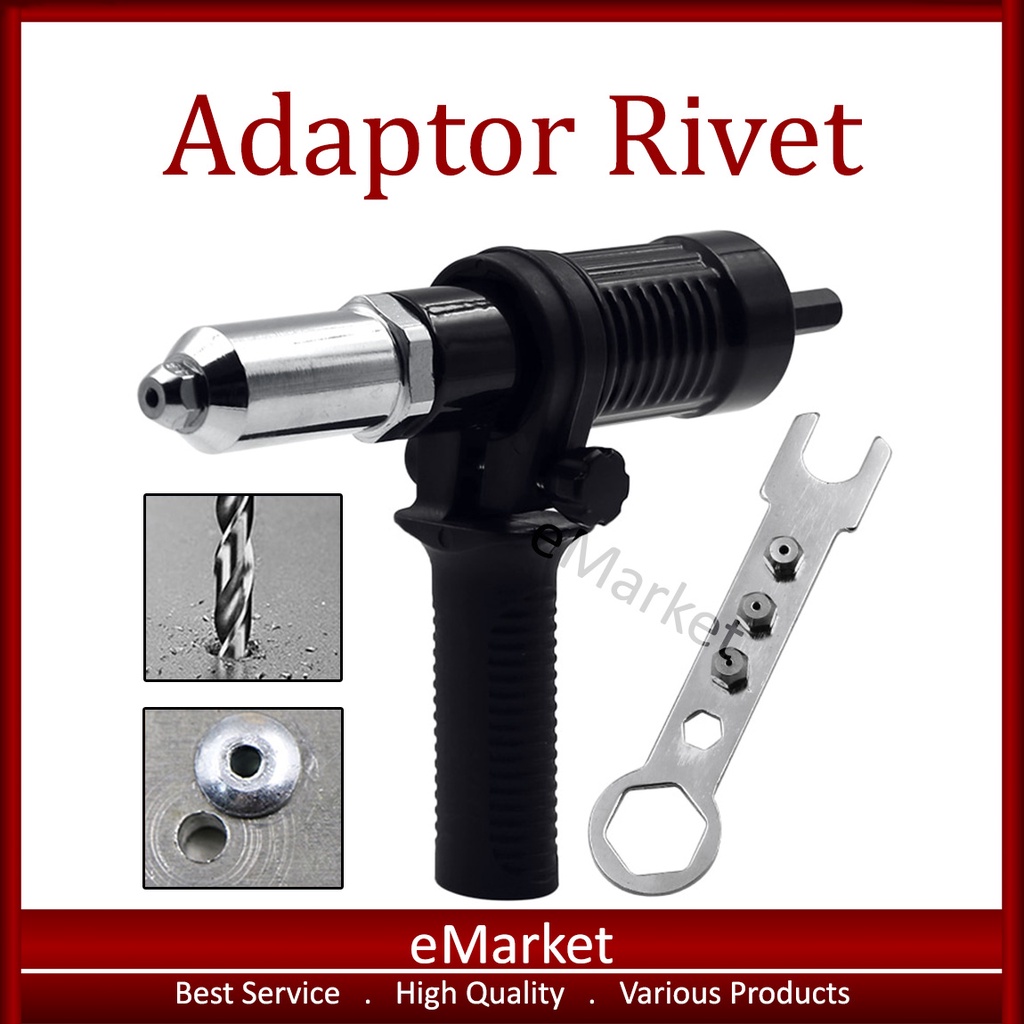 Jual Adaptor Rivet Mesin Bor / Adapter Riveter Cordless Drill | Shopee ...