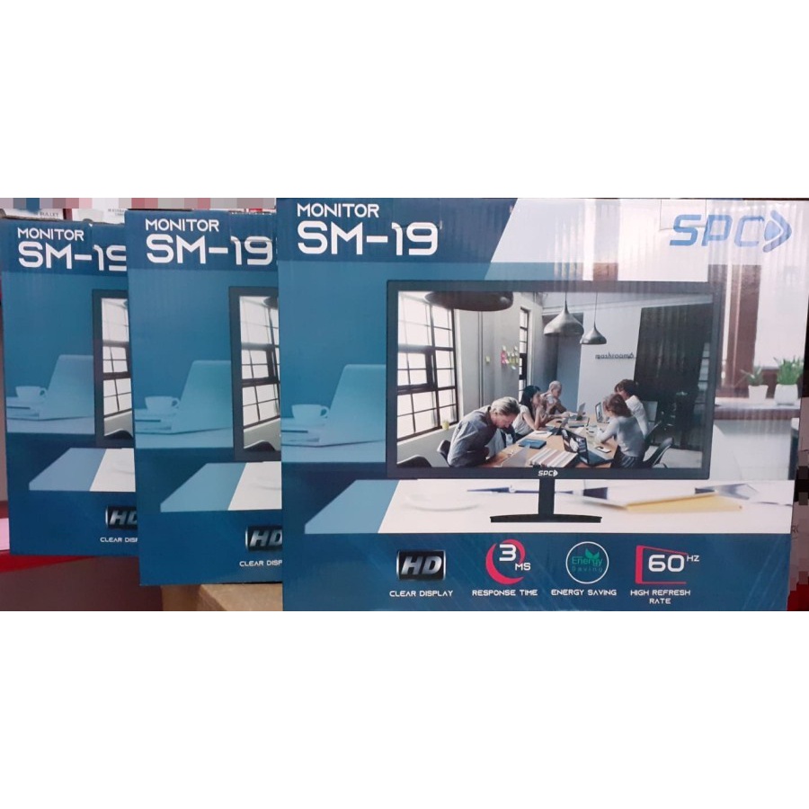 Jual SPC LED Layar monitor 19" inch Full HD (1440 x 900) HDMI VGA input ...