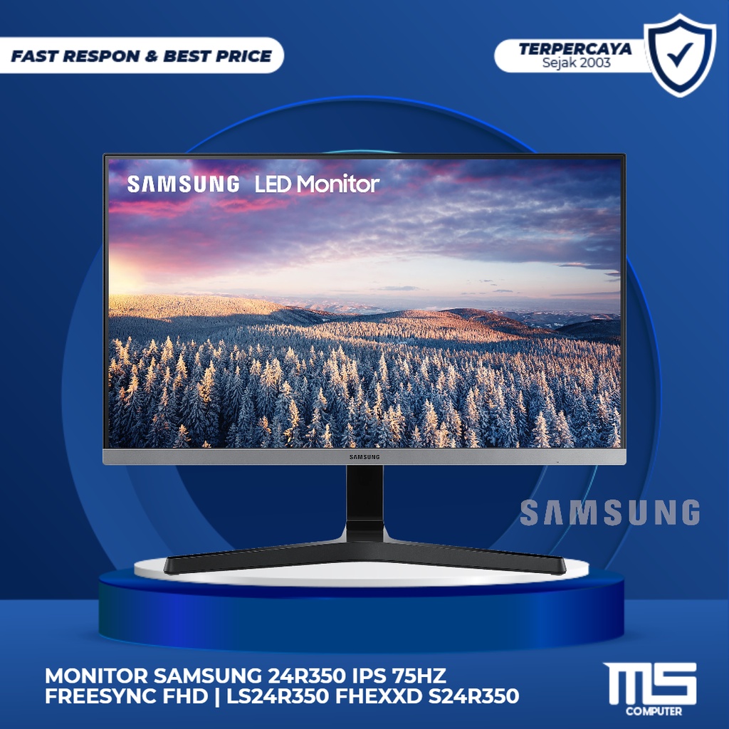 Jual Monitor LED Samsung S24R350 24" IPS 75hz HDMI VGA FreeSync ...
