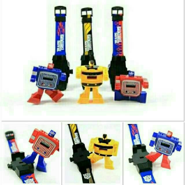 Jual Jam Tangan Anak Robot Digital Super Transformers 2In1 Jam ...