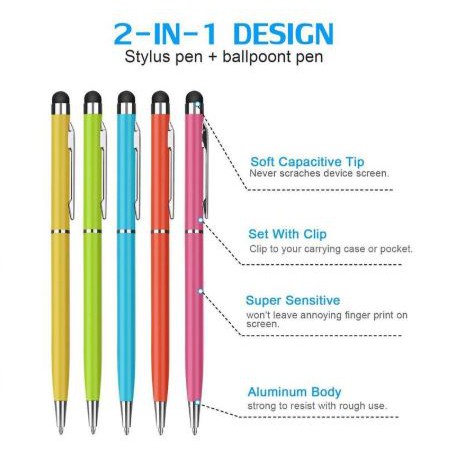 Jual Stylus Pen 2in1 Metal Body Aluminium Touch Screen Layar Smartphone ...
