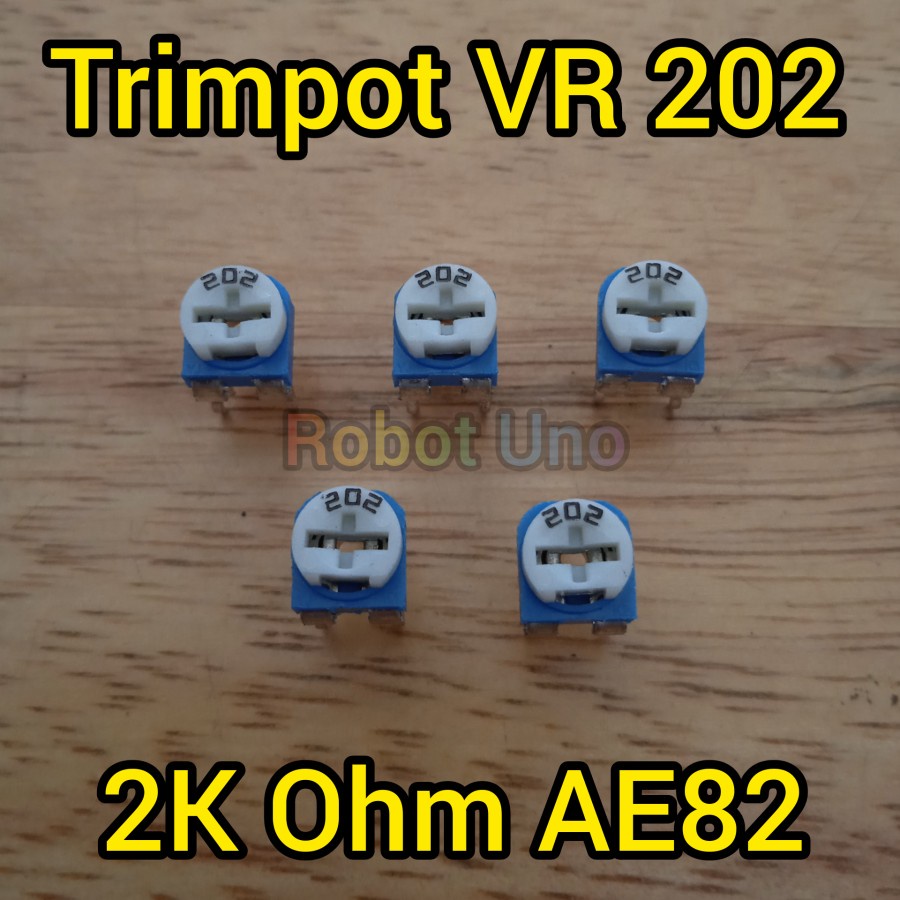 Jual Trimpot Variabel Resistor 202 VR 2K Ohm AE82 | Shopee Indonesia